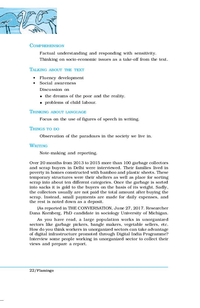 NCERT Book Class 12 English Chapter 2 Lost Spring PDF NCERT Book Class 12 English Chapter 2 Lost Spring PDF
