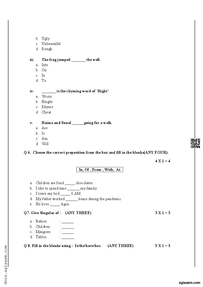 Class 6 English Mid Term Sample Paper 2024 Download PT1 Term 1 Class 6 English Mid Term Sample Paper 2024 Download PT1 Term 1