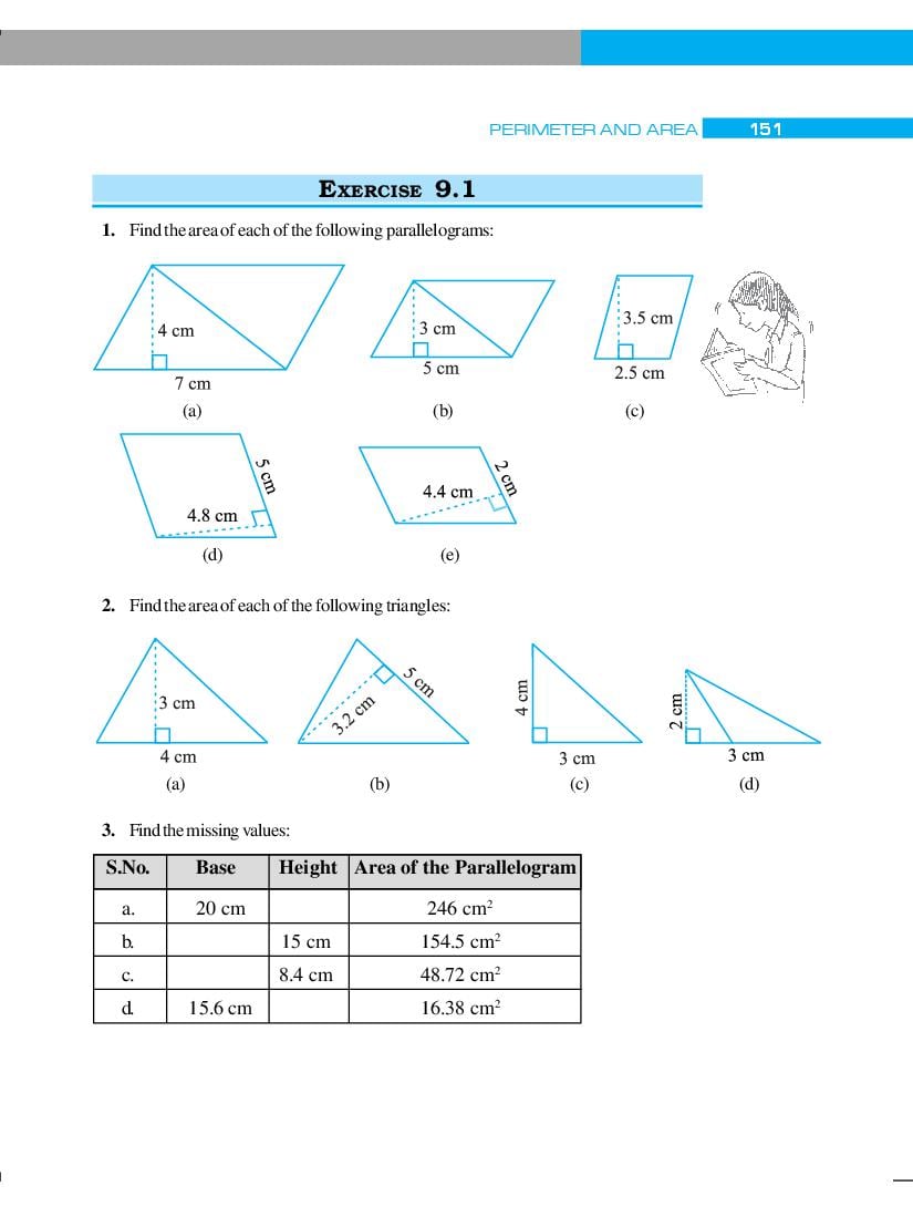 NCERT Book Class 7 Maths Chapter 9 Perimeter And Area PDF NCERT Book Class 7 Maths Chapter 9 Perimeter And Area PDF