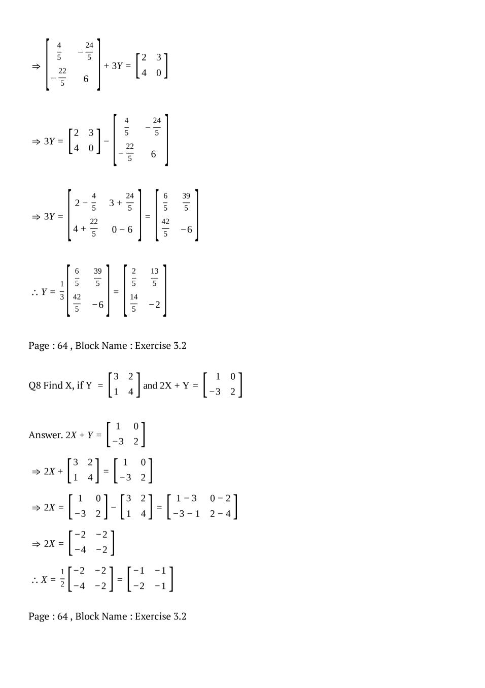NCERT Solutions For Class 12 Maths Chapter 3 Matrices Class 12 Maths NCERT Solutions For Class 12 Maths Chapter 3 Matrices Class 12 Maths