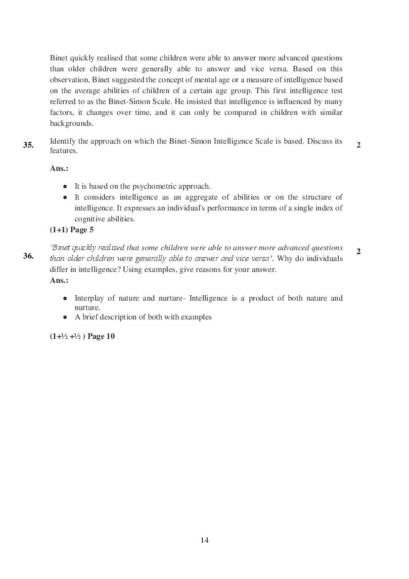 Psychology Sample Paper Class 12 2023 Solution CBSE Study Group psychology-sample-paper-class-12-2023-solution-cbse-study-group