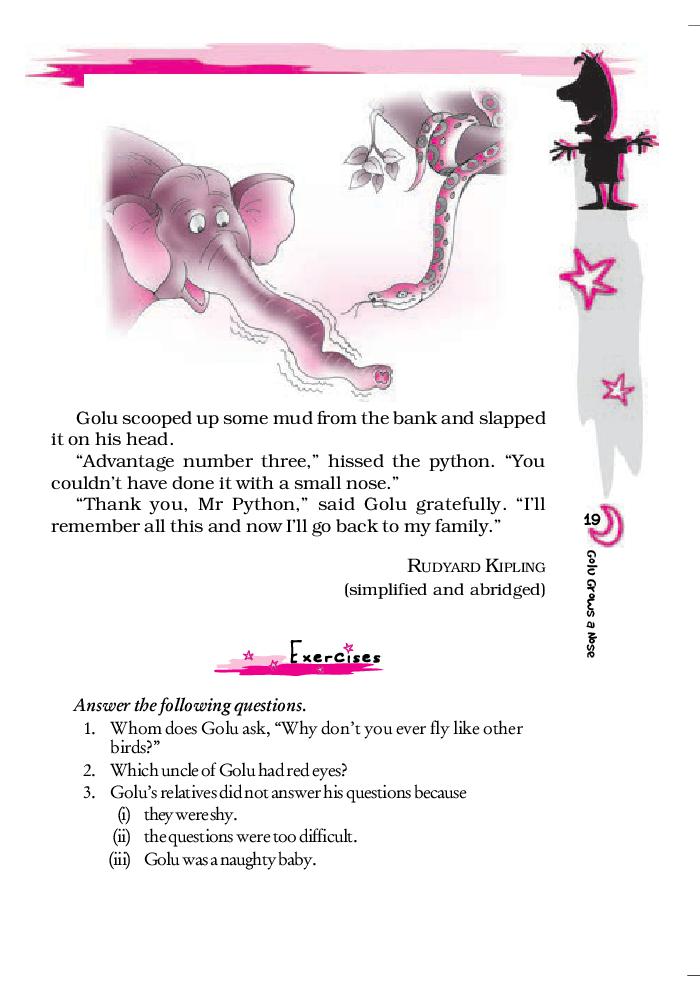 NCERT Book Class 7 English Chapter 3 Golu Grows A Nose PDF NCERT Book Class 7 English Chapter 3 Golu Grows A Nose PDF