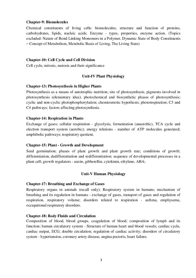 CBSE Class 11 Syllabus 2022 23 Biology Term 1 Term 2