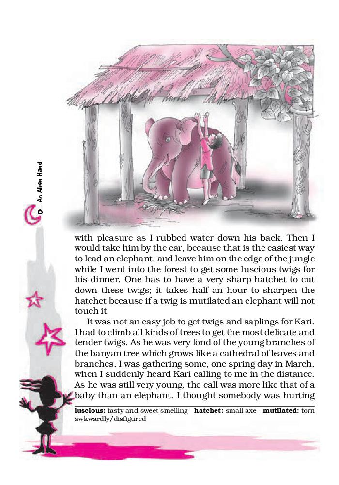 NCERT Book Class 7 English An Alien Hand Chapter 2 Bringing Up Kari