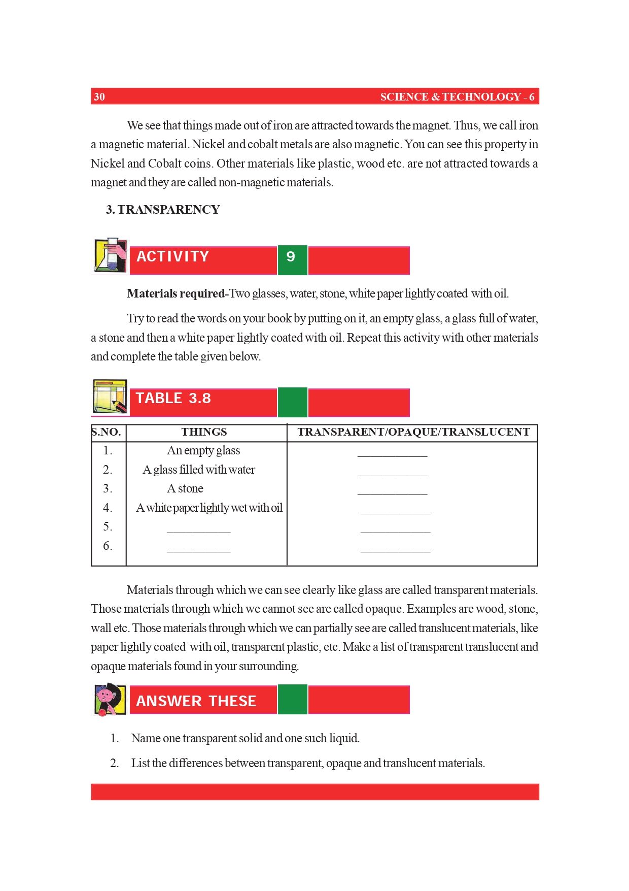 CG Board Class 6 Science Book PDF Download Chhattisgarh Board