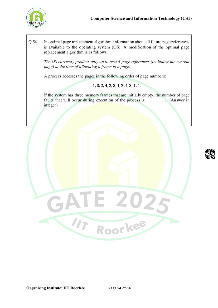 GATE 2025 Question Paper with Answers: PDF Download Now - AglaSem Admission