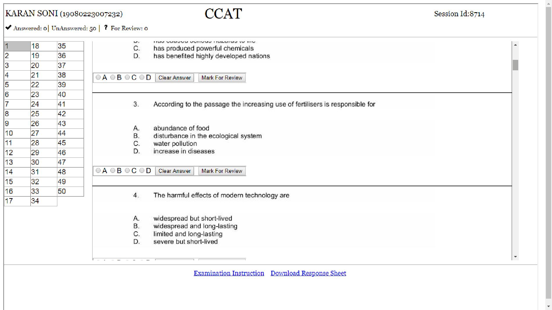 CDAC C-CAT 2019 Question Paper - Download PDF - AglaSem Admission