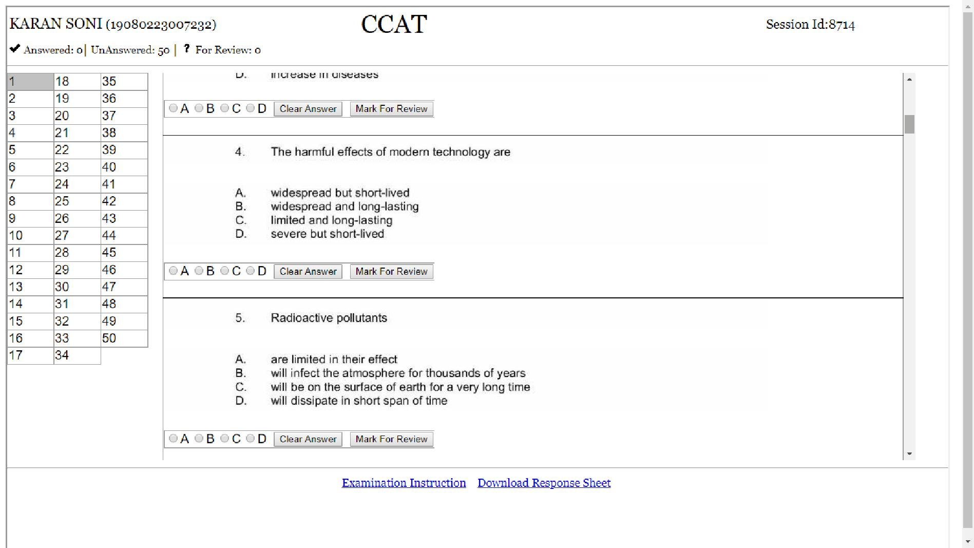 CDAC C-CAT 2019 Question Paper - Download PDF - AglaSem Admission