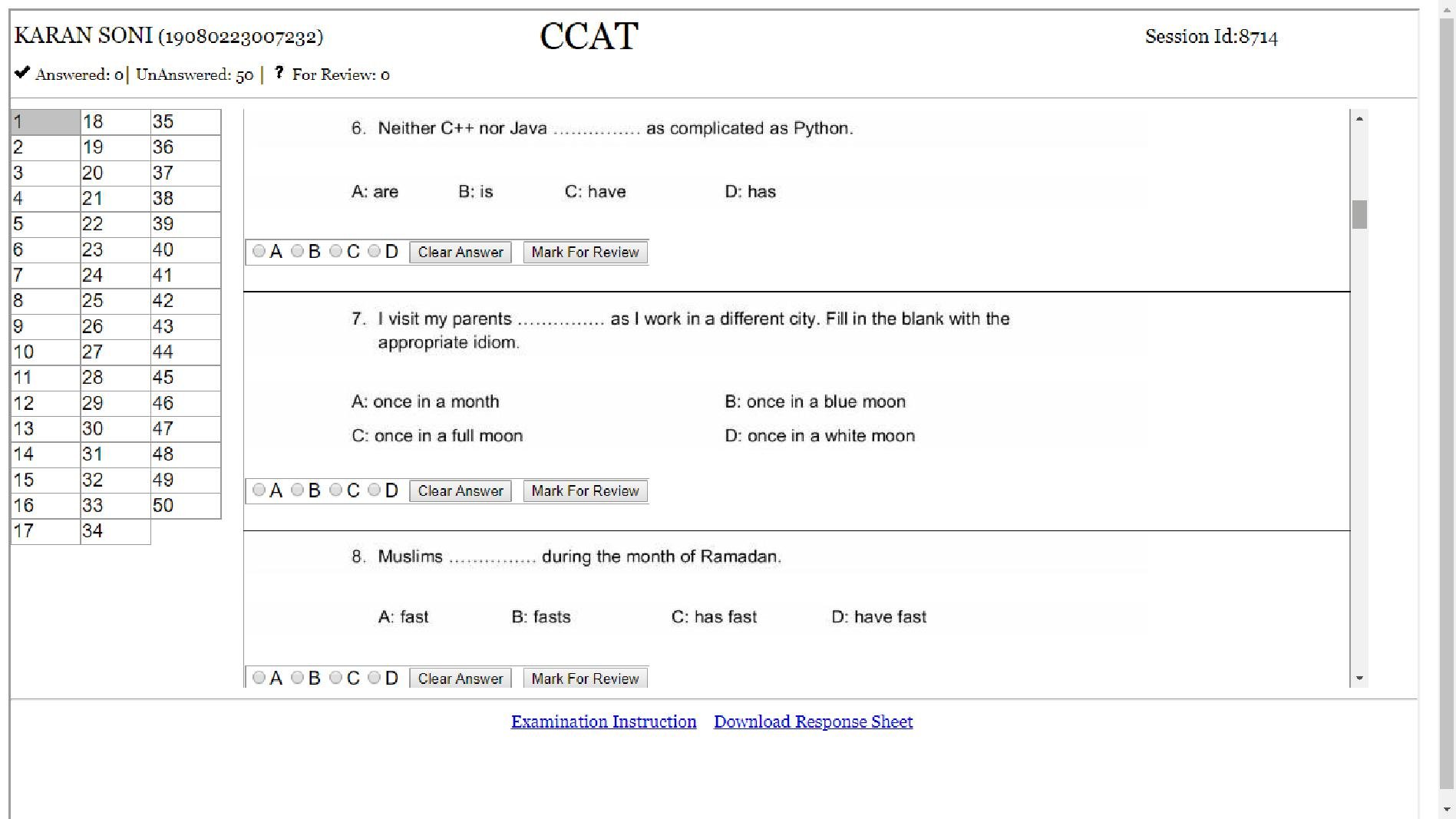 CDAC C-CAT 2019 Question Paper - Download PDF - AglaSem Admission