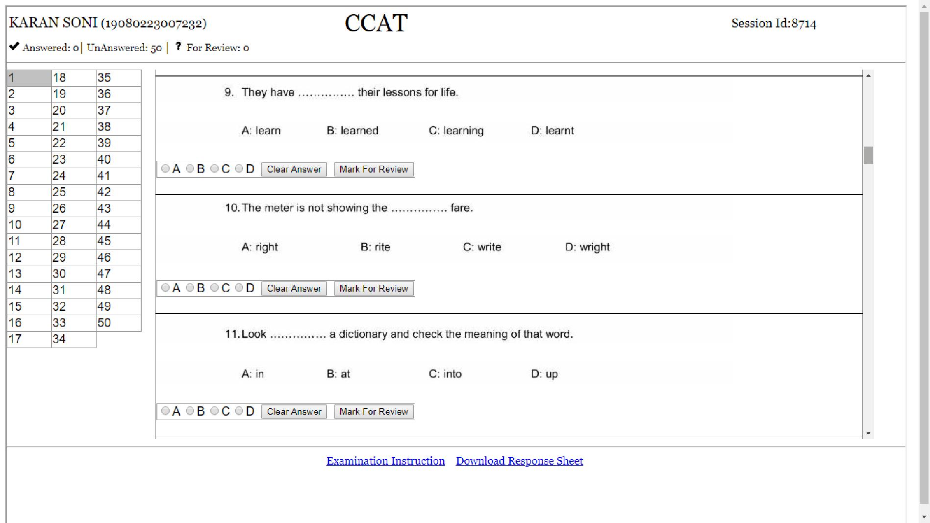 CDAC C-CAT 2019 Question Paper - Download PDF - AglaSem Admission