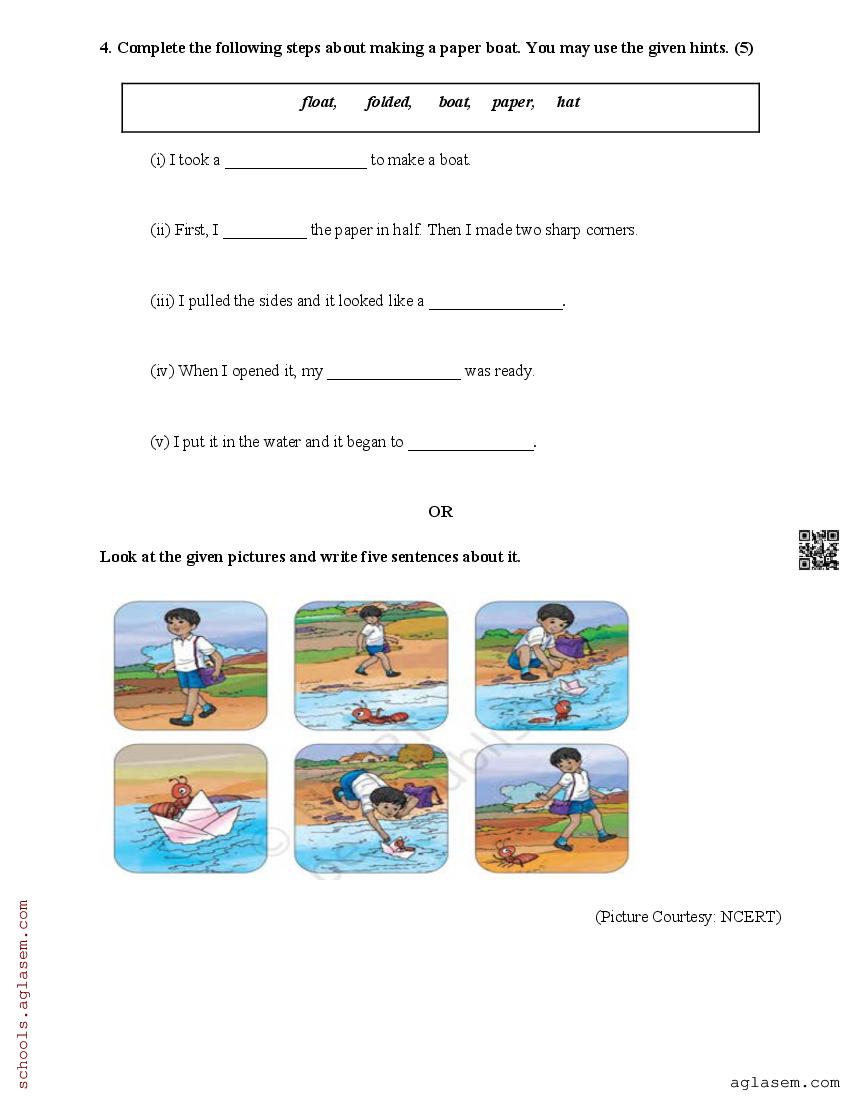Class 3 English Mid Term Sample Paper 2025 PDF | Download PT1 / Term 1 ...