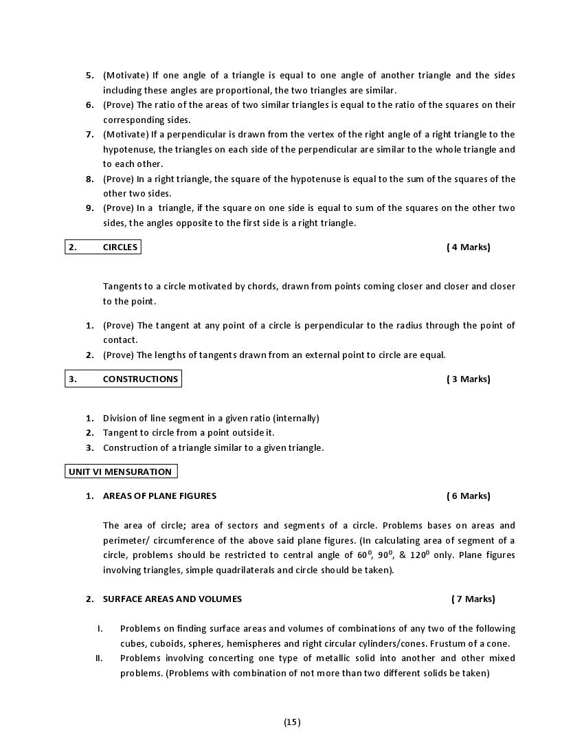 HP Board Class 10th Syllabus 2024 (PDF) - HPBOSE Syllabus for Class 10
