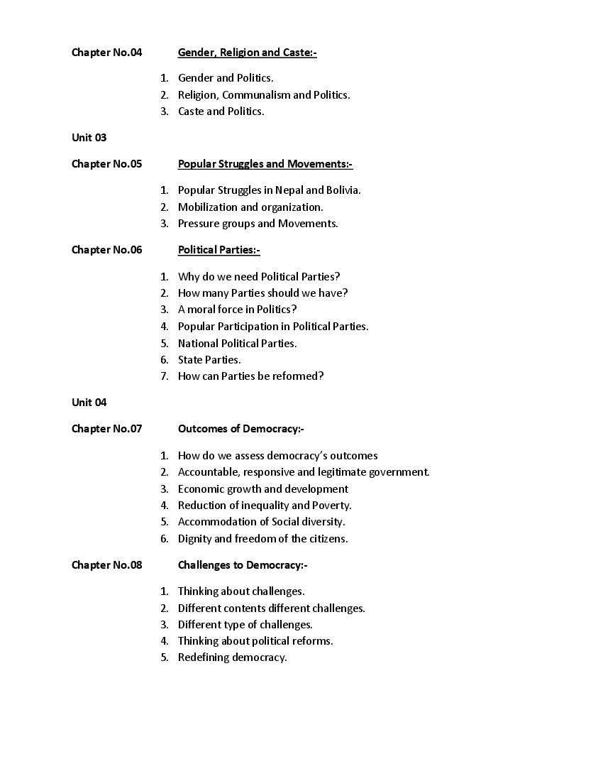 HP Board Class 10th Syllabus 2024 (PDF) - HPBOSE Syllabus for Class 10