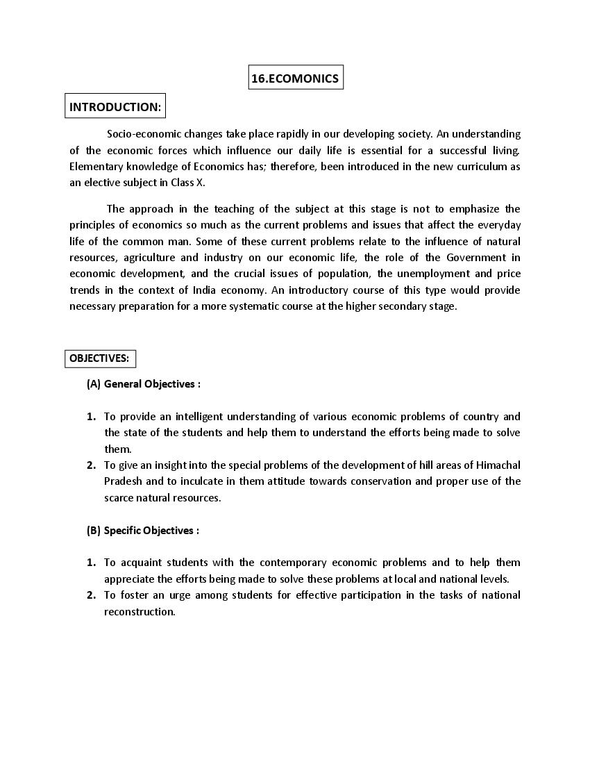 HP Board Class 10th Syllabus 2024 (PDF) - HPBOSE Syllabus for Class 10