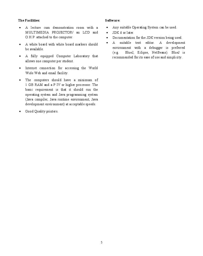 ISC Computer Science Syllabus 2022 for Class 11, Class 12