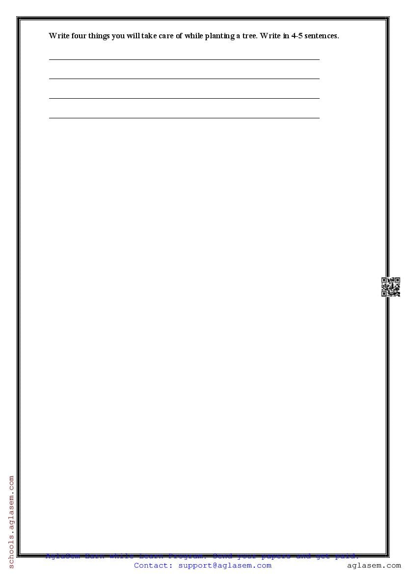 Class 4 English Mid Term Sample Paper 2025 PDF | Download PT1 / Term 1 ...