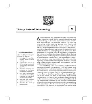 NCERT Book Class 11 Accountancy Chapter 2 Theory Base of Accounting