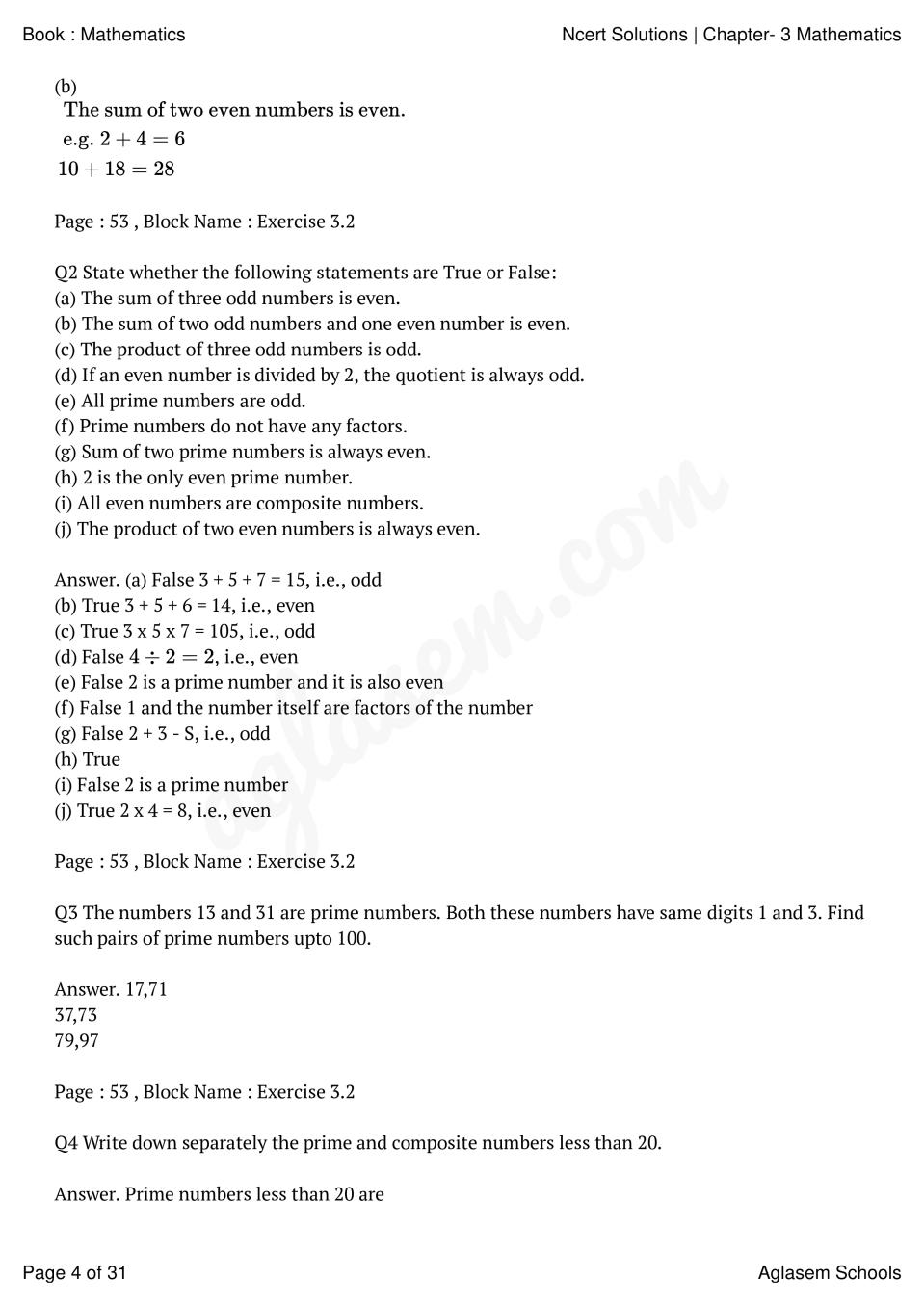 NCERT Solutions Class 6 Maths Chapter 3 Playing With Numbers