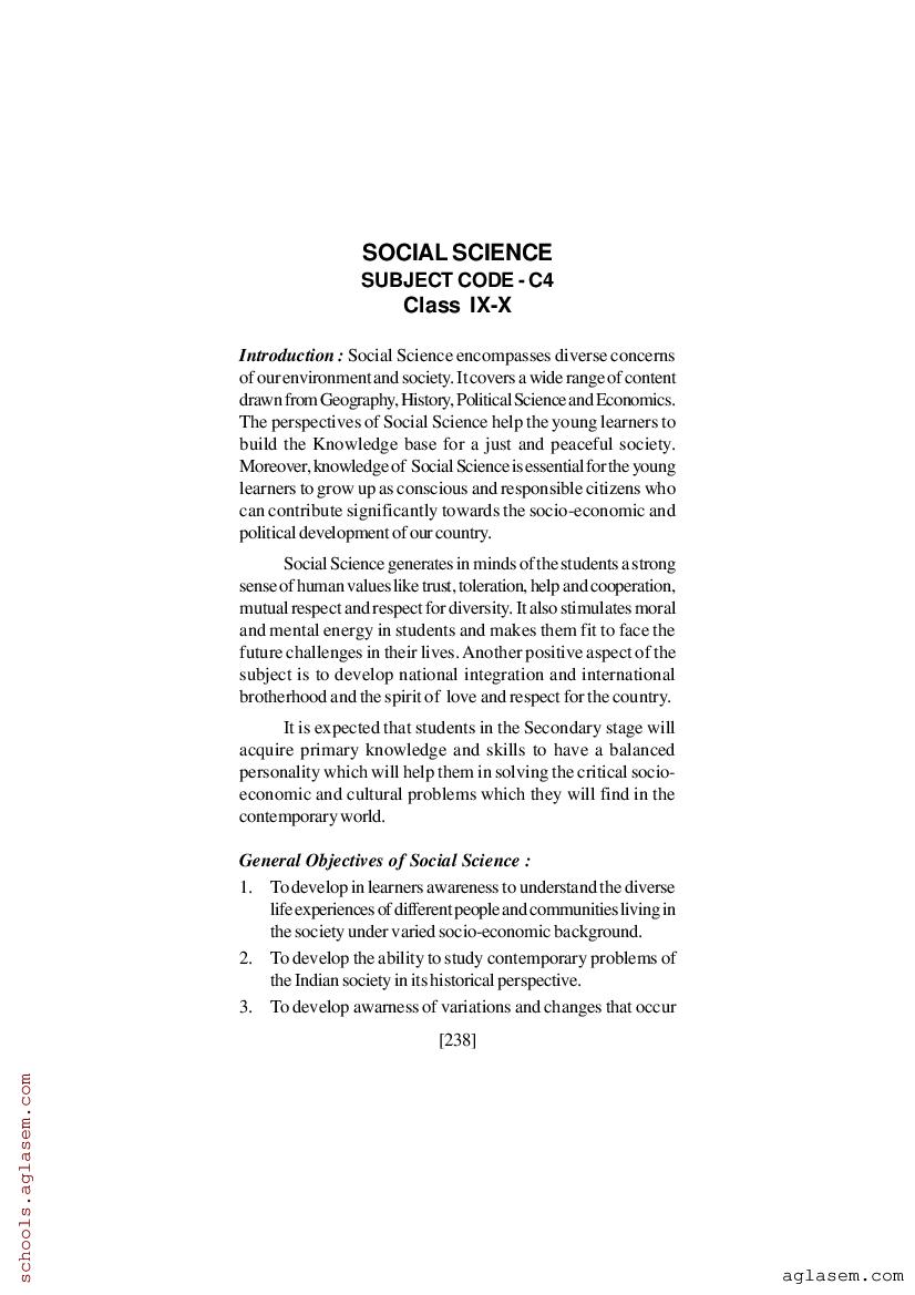 SEBA Class 9 Syllabus 2024 Social Science SEBA Class 9 Syllabus 2024 Social Science