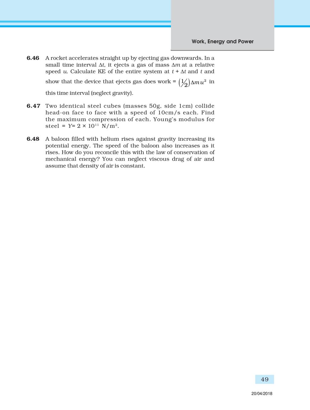 Ncert Exemplar Class 11 Physics Chapter 4 Laws Of Motion