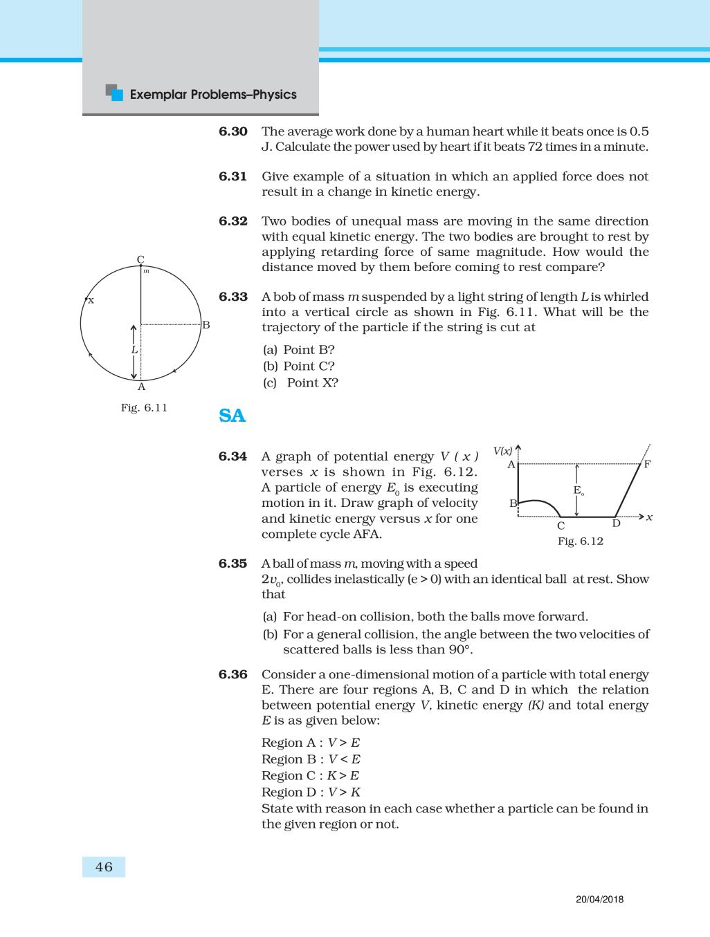 Ncert Exemplar Class 11 Physics Chapter 4 Laws Of Motion