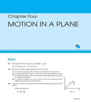 NCERT Exemplar Class 11 Physics Chapter 2 Motion In a Straight Line