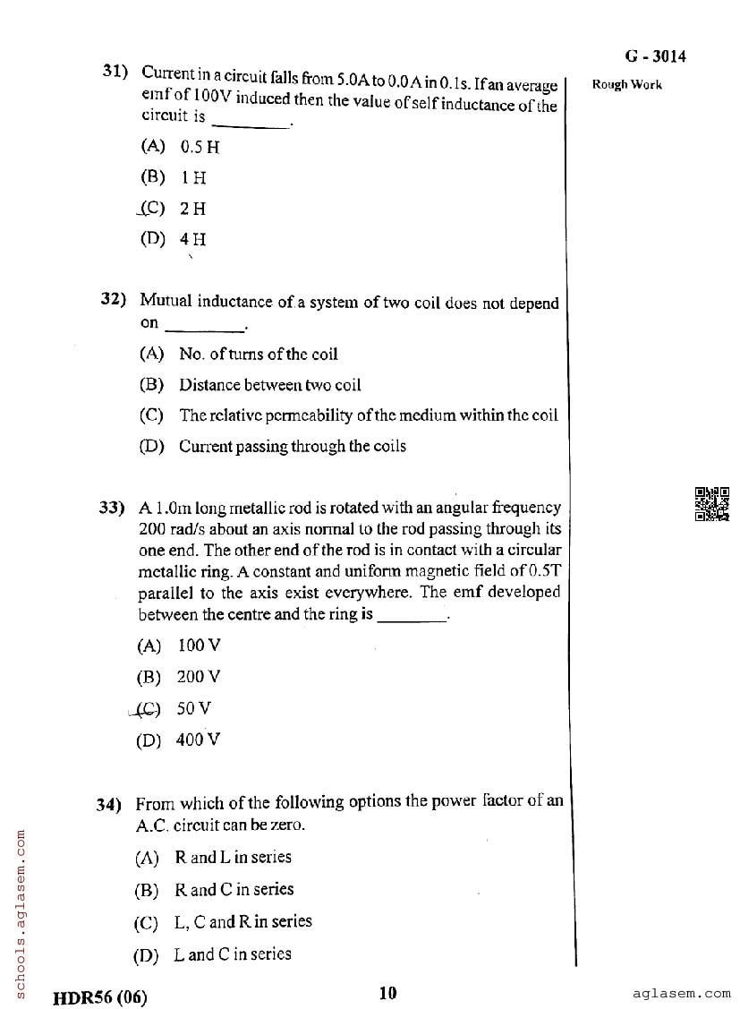 Gujarat HSC Physics Question Paper 2024 (PDF) - Download GSEB 12th ...