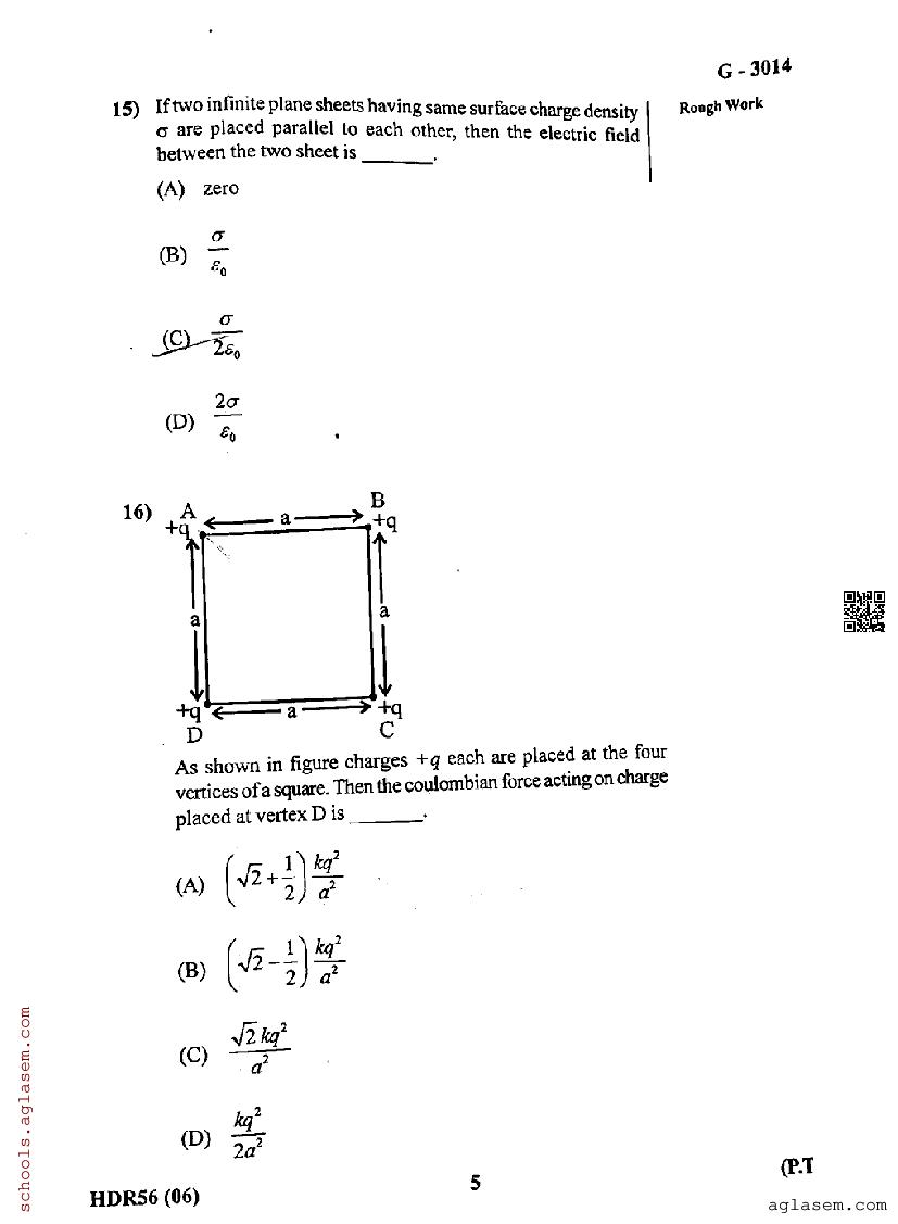 Gujarat HSC Physics Question Paper 2024 (PDF) - Download GSEB 12th Class Physics PYQP - AglaSem