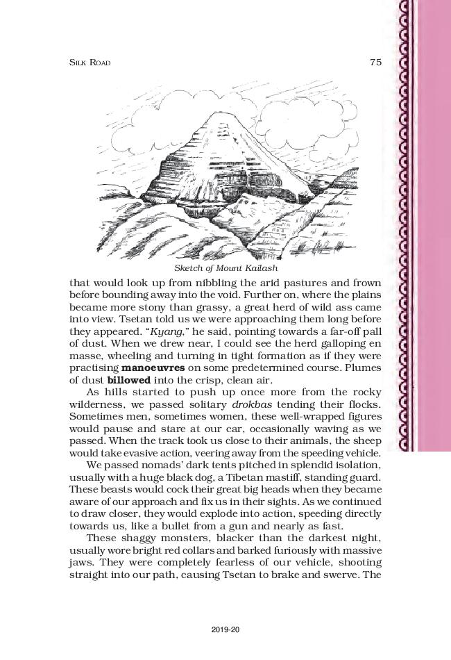 NCERT Book Class 11 English Hornbill Chapter 8 Silk Road Father To Son NCERT Book Class 11 English Hornbill Chapter 8 Silk Road Father To Son