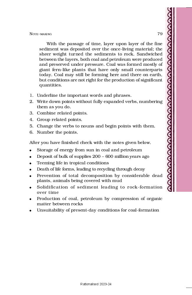 NCERT Book Class 11 English Chapter 1 Note making PDF 
