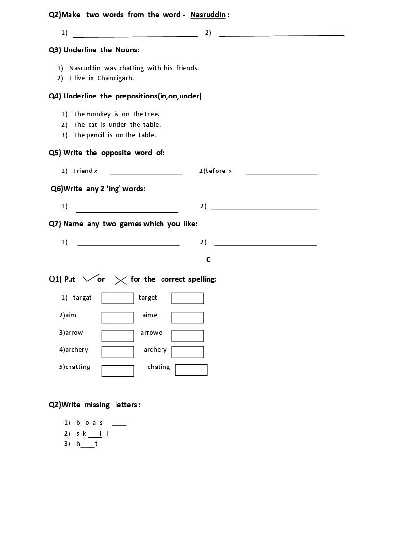 Class 4 All Subjects Competency Based Questions 2025 - Download PDF ...