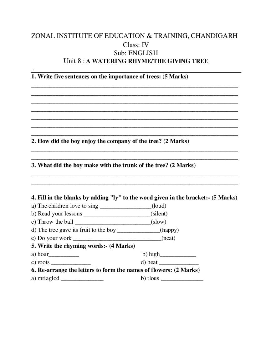 Class 4 All Subjects Competency Based Questions 2025 - Download PDF - AglaSem