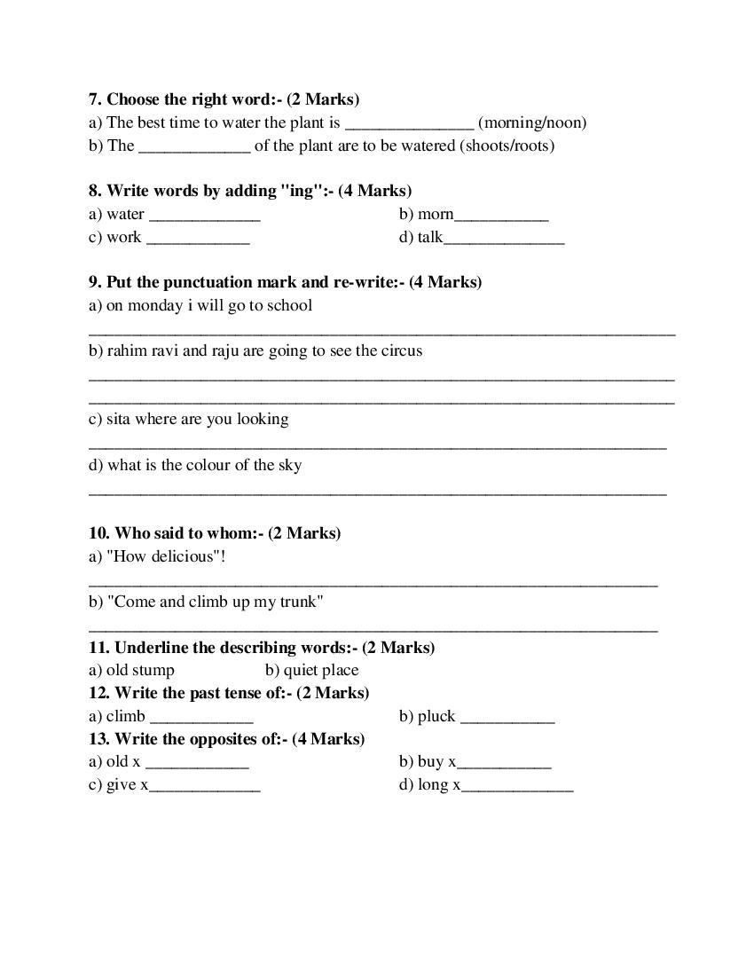 Class 4 All Subjects Competency Based Questions 2025 - Download PDF ...