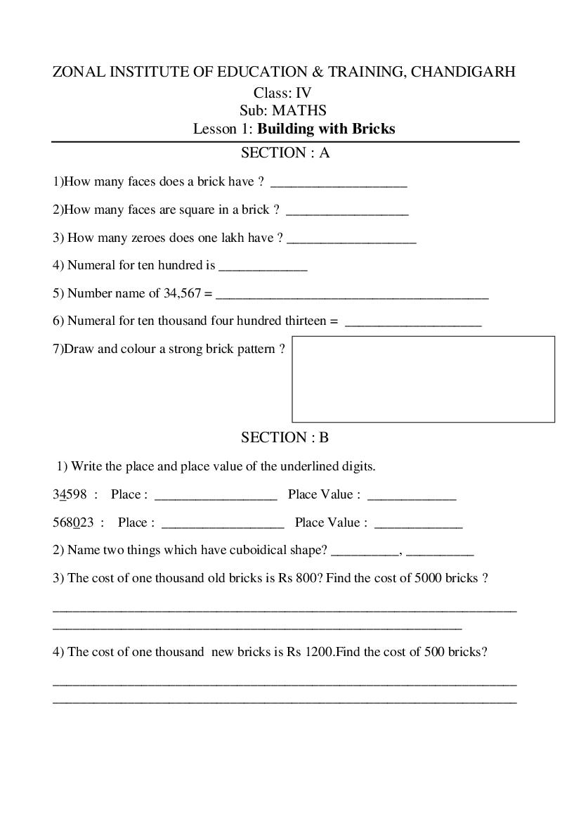 Class 4 All Subjects Competency Based Questions 2025 - Download PDF ...