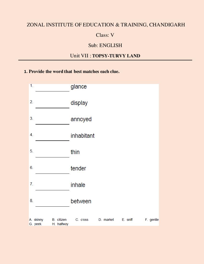 Class 5 All Subjects Competency Based Questions 2025 - Download PDF ...