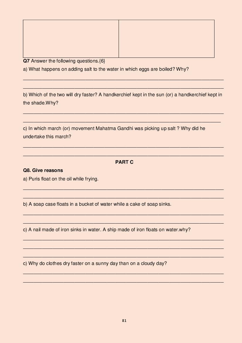 Class 5 All Subjects Competency Based Questions 2025 - Download PDF ...