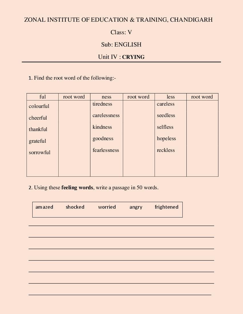 Class 5 All Subjects Competency Based Questions 2025 - Download PDF ...