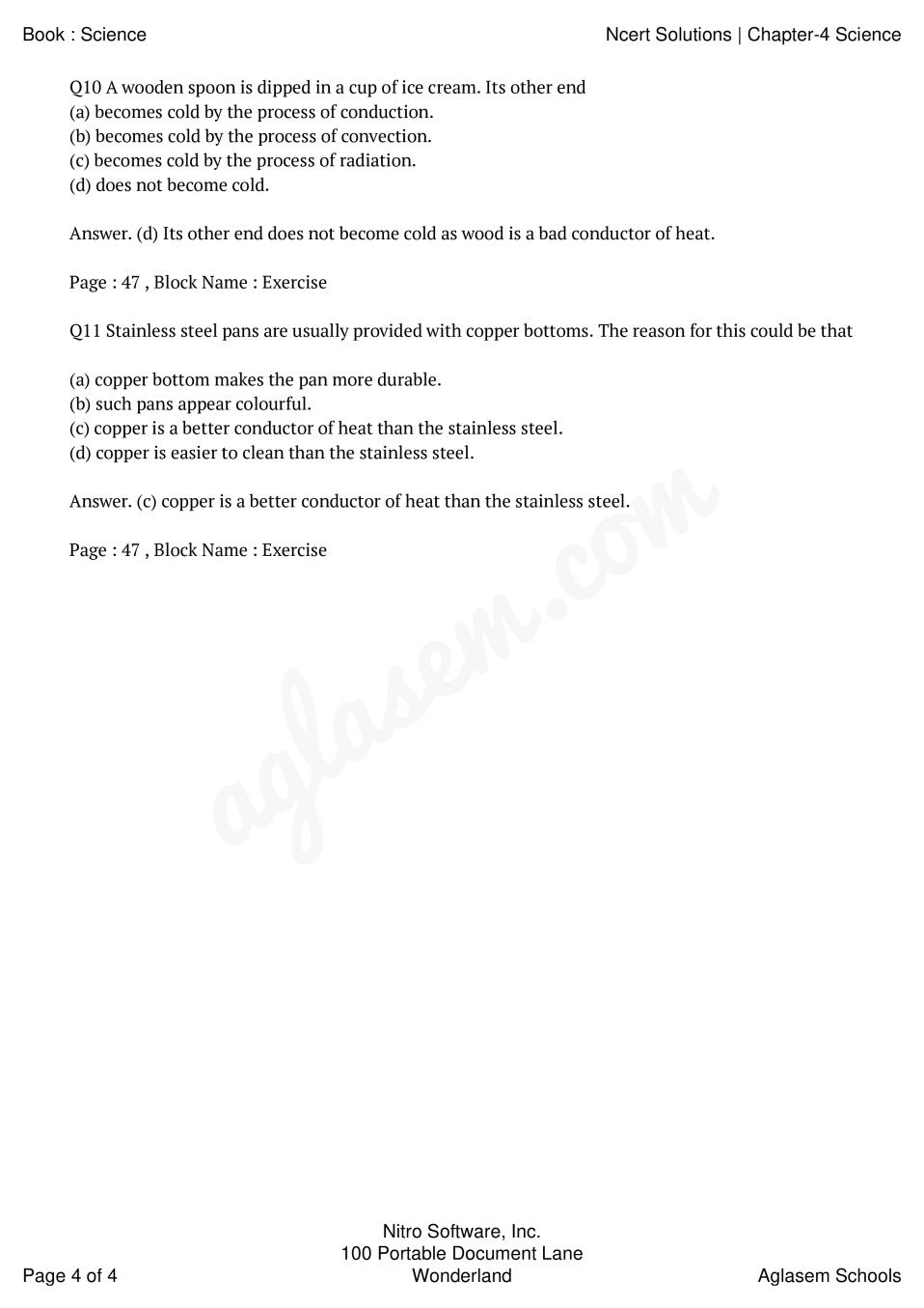 NCERT Solutions For Class 7 Science Chapter 4 Heat Class 7 Science NCERT Solutions For Class 7 Science Chapter 4 Heat Class 7 Science