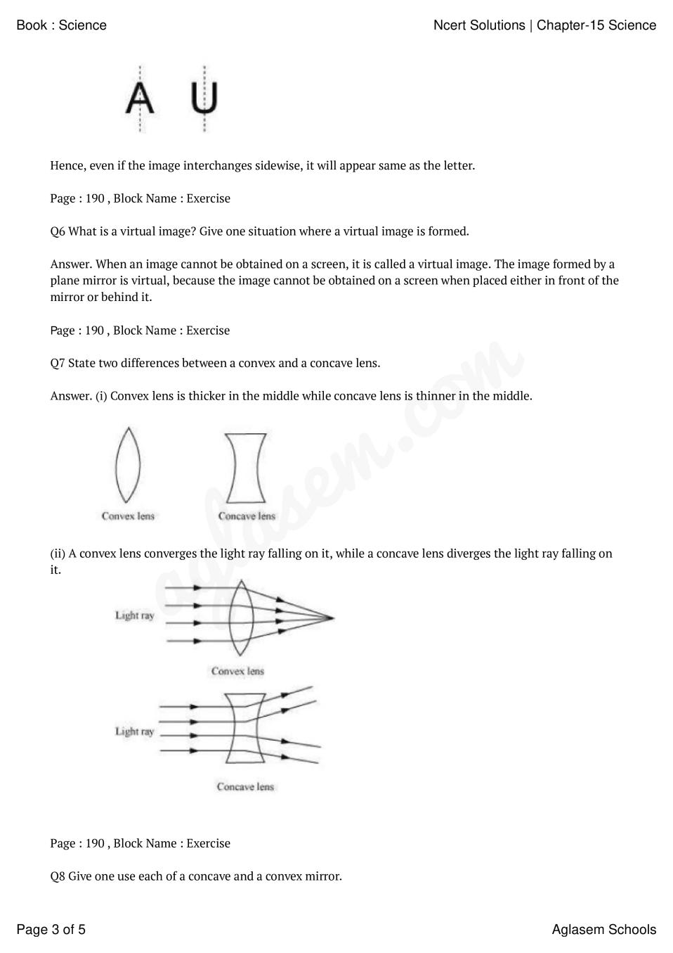 NCERT Solutions For Class 7 Science Chapter 11 Light PDF NCERT Solutions For Class 7 Science Chapter 11 Light PDF