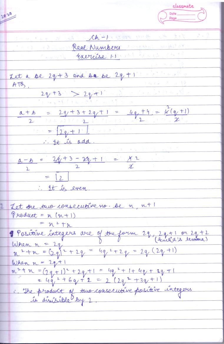 RD Sharma Solutions Class 10 Chapter 1 Real Numbers Exercise 1 1