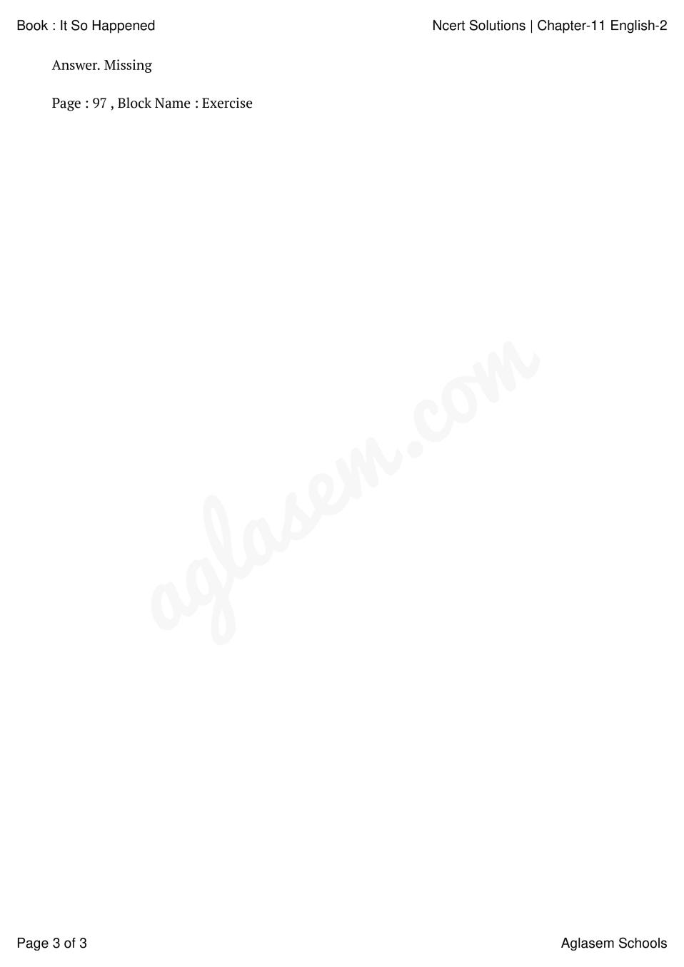 NCERT Solutions Class 8 English It So Happened Chapter 11 Ancient