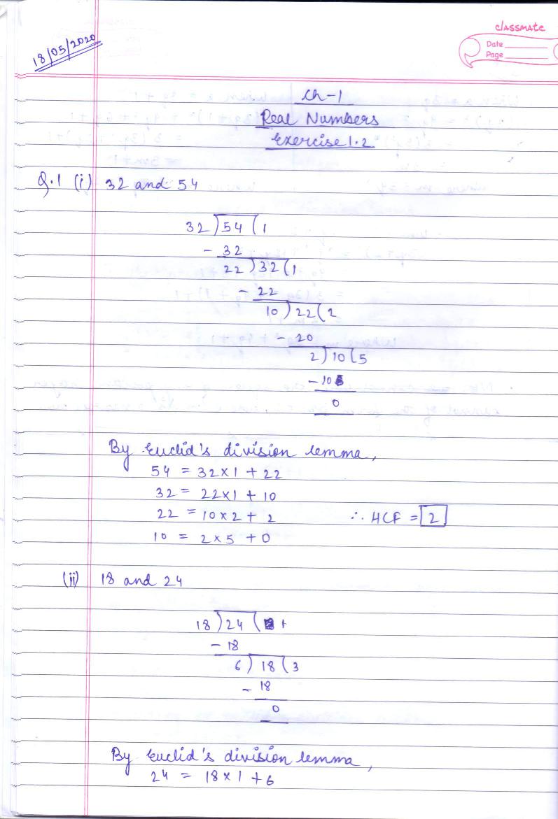 RD Sharma Solutions Class 10 Chapter 1 Real Numbers Exercise 1 2 RD Sharma Solutions Class 10 Chapter 1 Real Numbers Exercise 1 2