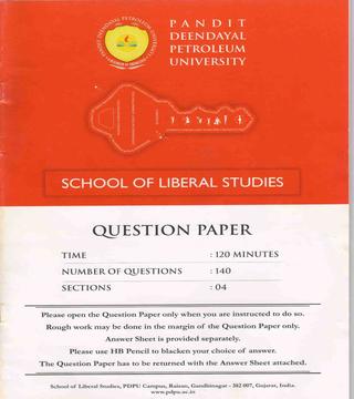 PDPU SLS Question Paper 2011