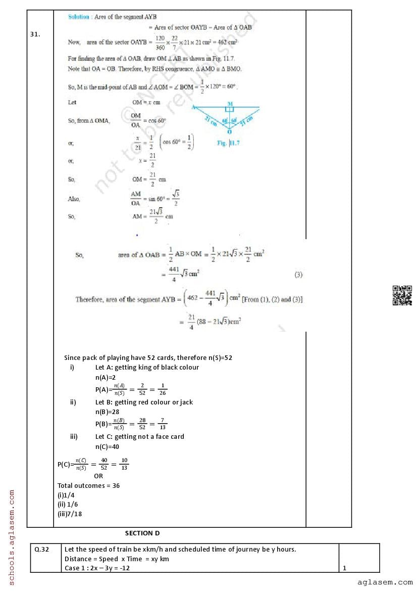 Class 10 Maths Standard Pre Board Question Paper 2025 | Download Pre-Board PYQP PDF - AglaSem