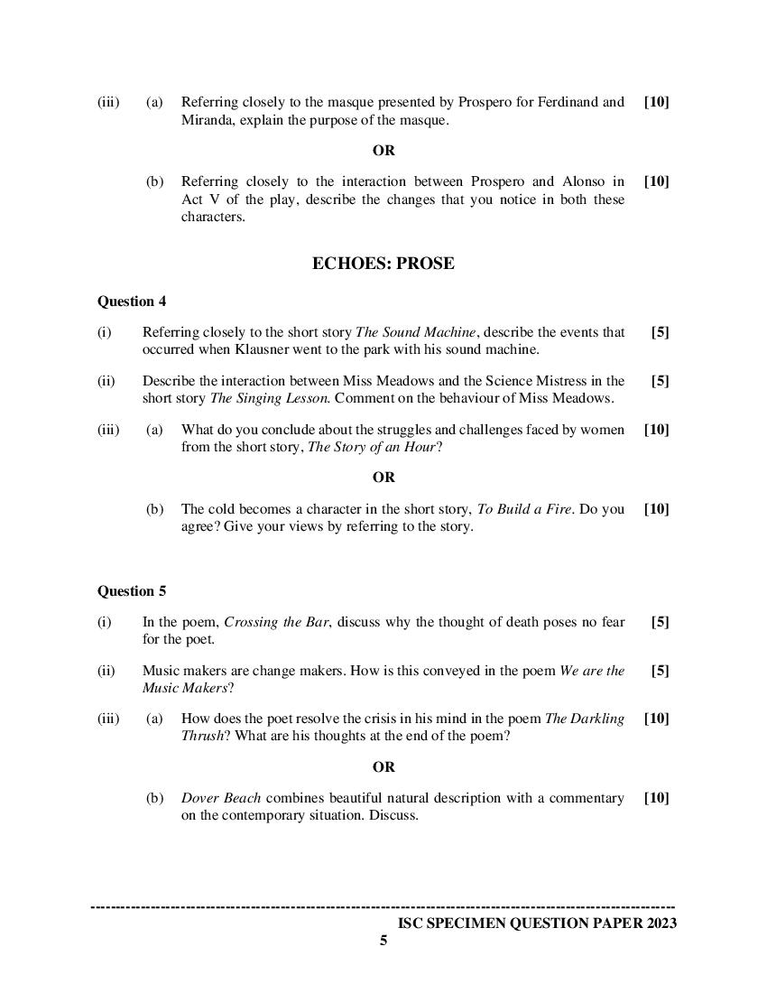 ISC Class 12 English Literature Specimen Paper 2024 PDF OneEdu24 ISC Class 12 English Literature Specimen Paper 2024 PDF OneEdu24