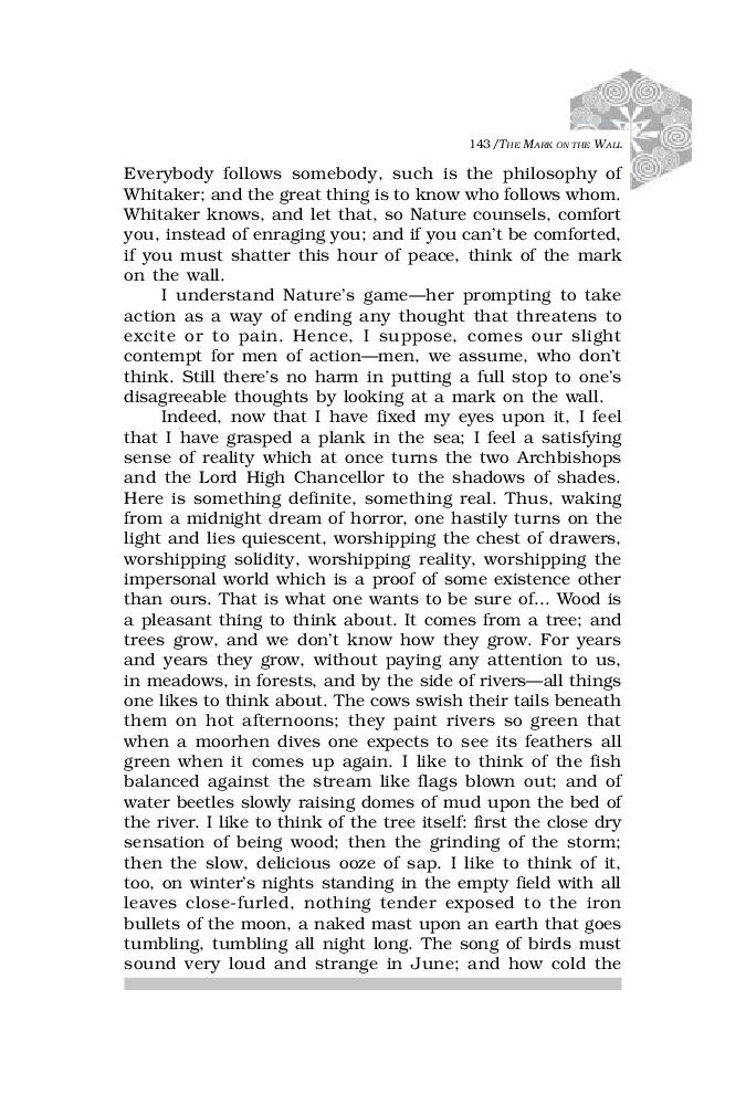 NCERT Book Class 12 English Chapter 2 The Mark On The Wall PDF NCERT Book Class 12 English Chapter 2 The Mark On The Wall PDF