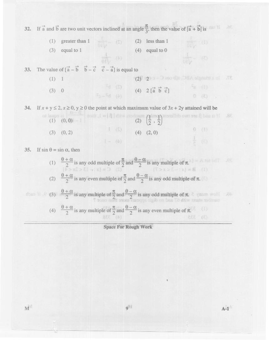 KCET 2014 Question Paper – Maths - AglaSem Admission KCET 2014 Question Paper – Maths - AglaSem Admission