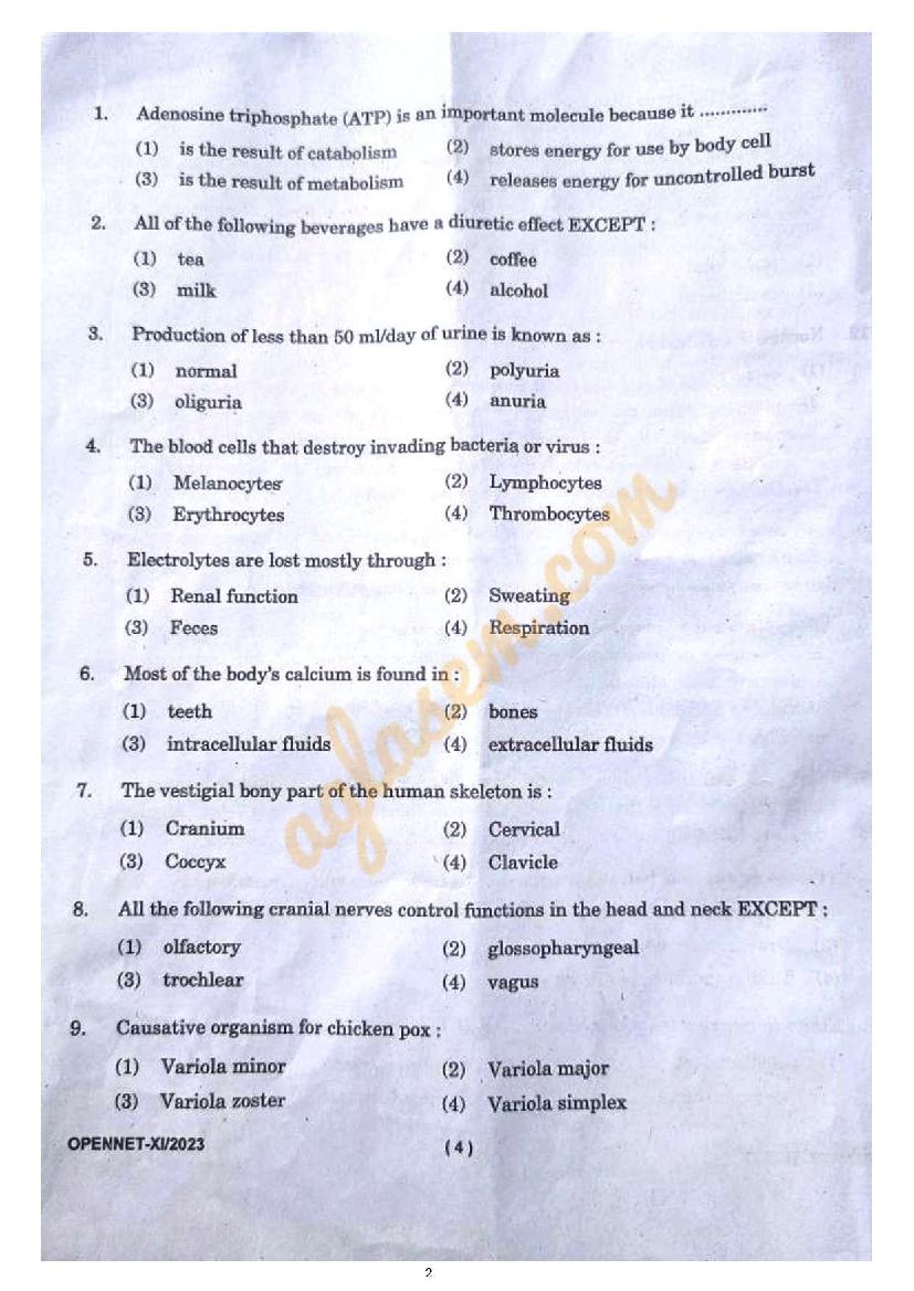 IGNOU Post Basic B Sc Nursing 2023 Question Paper PDF Download Here