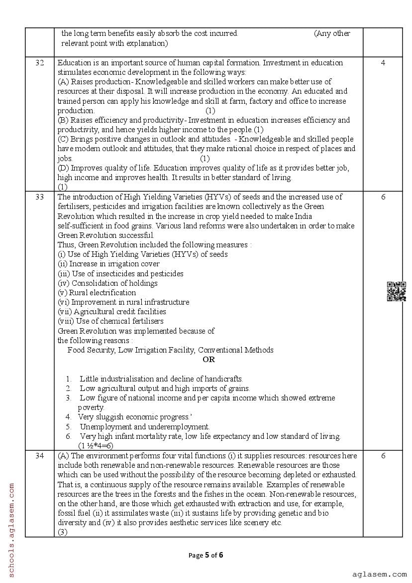 Class 12 Economics Pre Board Question Paper 2025 | Download Pre-Board ...