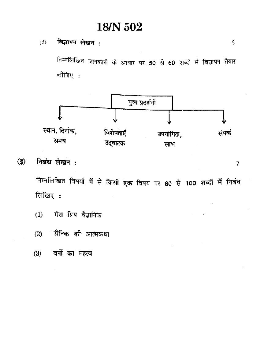Maharashtra SSC Hindi Question Paper 2024 (PDF) - AglaSem